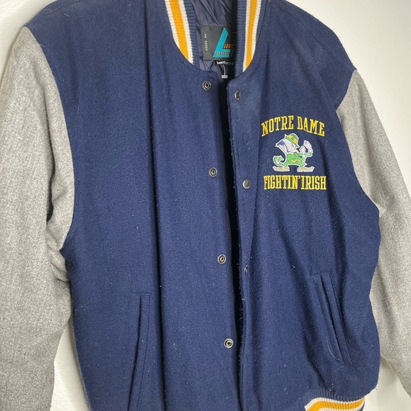 Vintage | Jackets & Coats | Vintage Fighting Irish Varsity Jacket ...